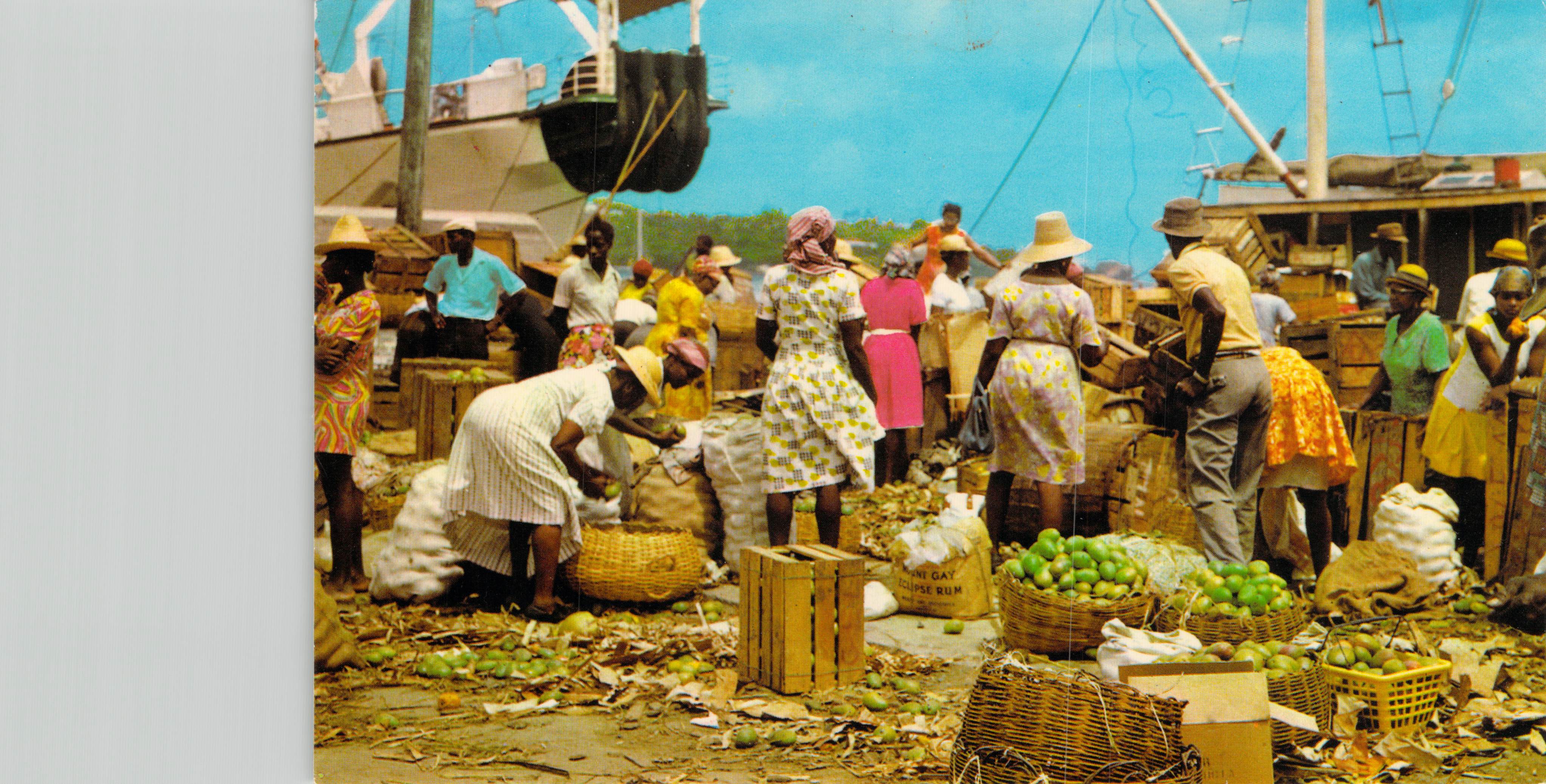 Busy Wharf Scene – Castries St Lucia – Janet's Thread 2